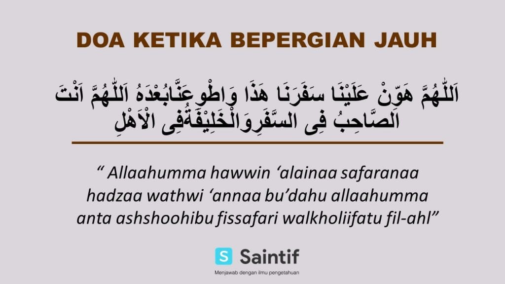 √ Doa Perjalanan dan Bepergian: Bacaan Arab, Arti, dan Penjelasan ...